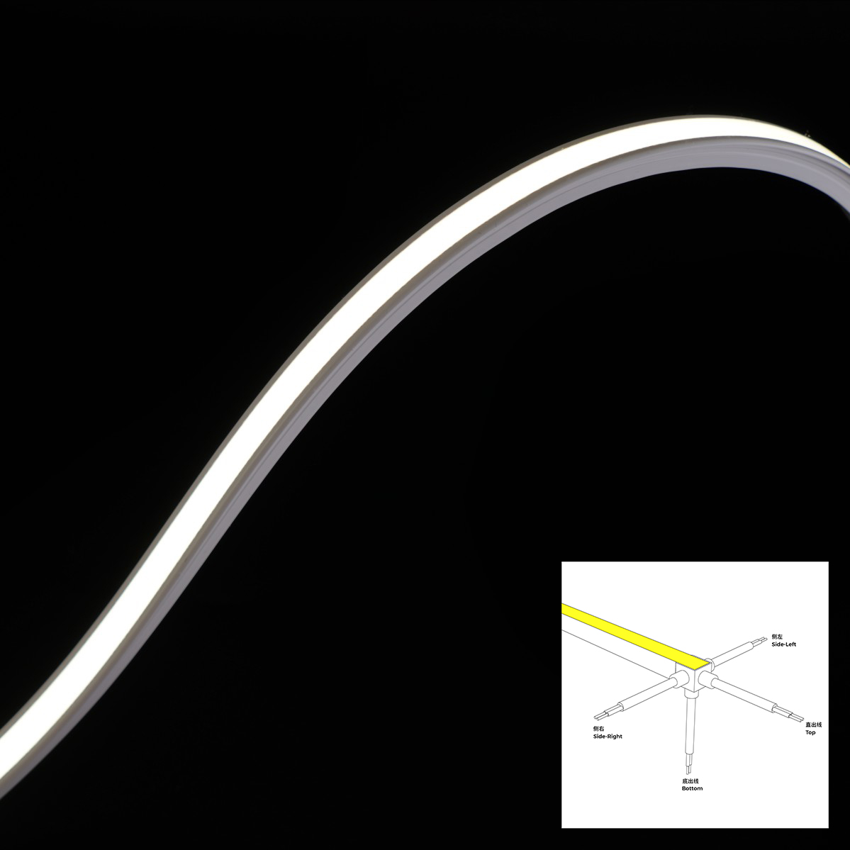 Silicone Neon Strip-NMT1010-White light-24V